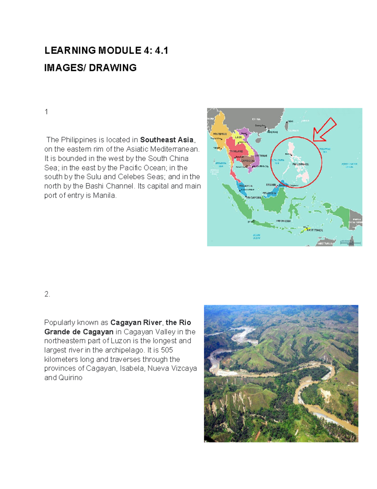 Learning module 4 - LEARNING MODULE 4: 4. IMAGES/ DRAWING 1 The ...