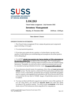 Study Unit 4 - summary mind map SUSS for Chp 6 - LOG203 - SUSS - Studocu