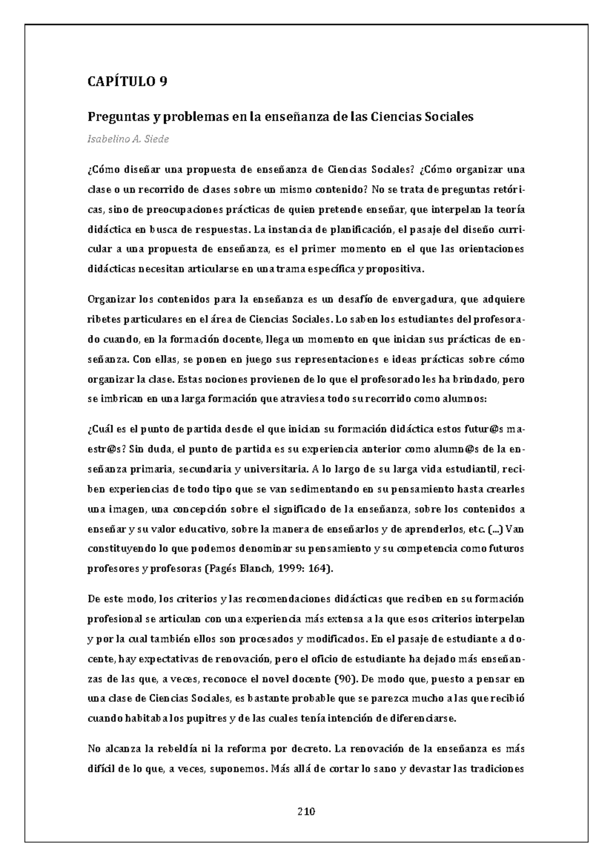 Siede Isabelino. cap 9 - CAPÍTULO 9 Preguntas y problemas en la ...