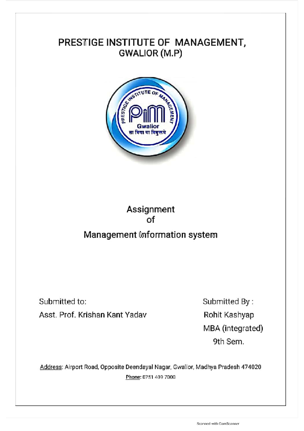 MIS management information system in the - Research Methodology - Studocu