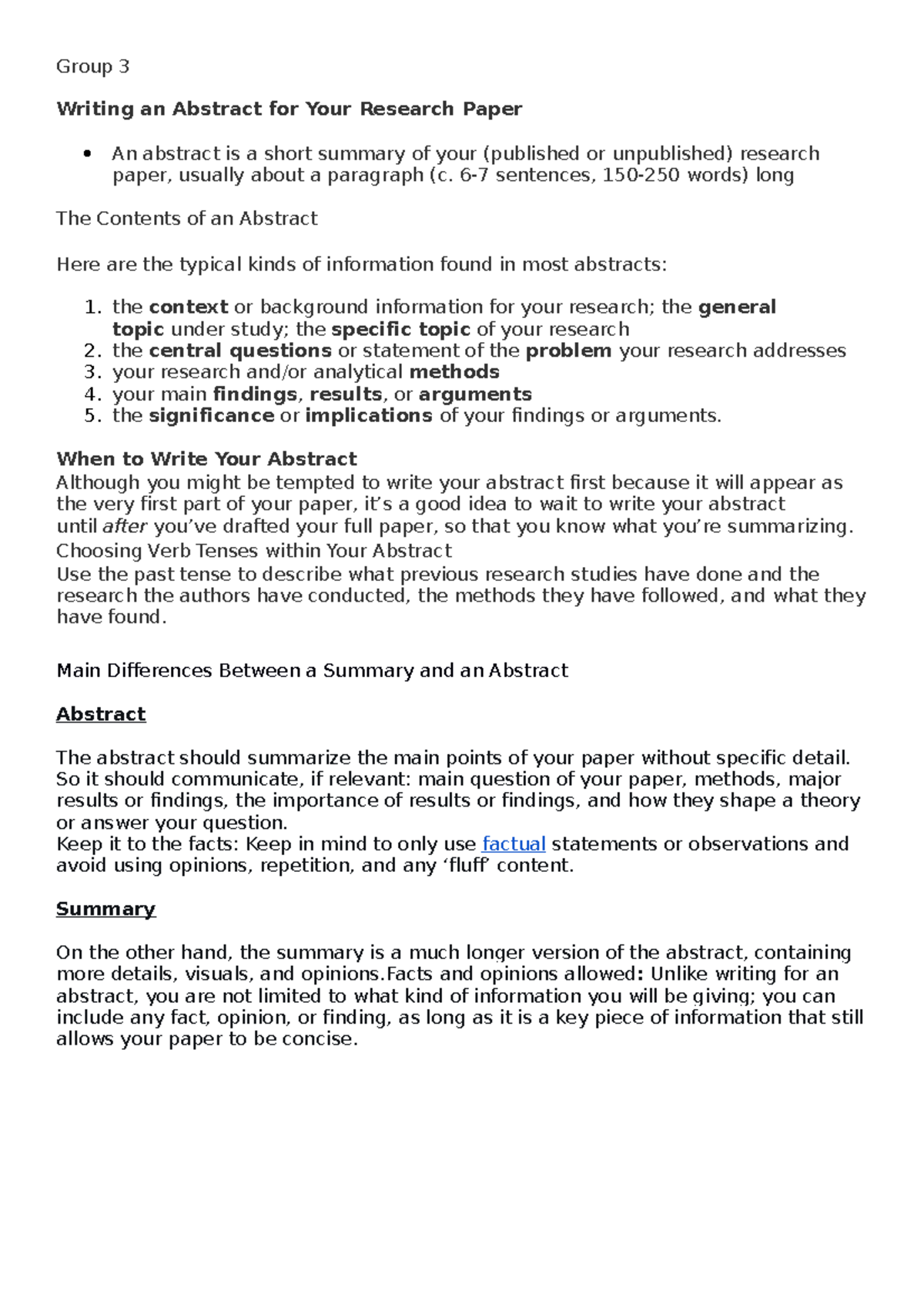 Group-3-b - abstract - it is a short summary of your research paper ...