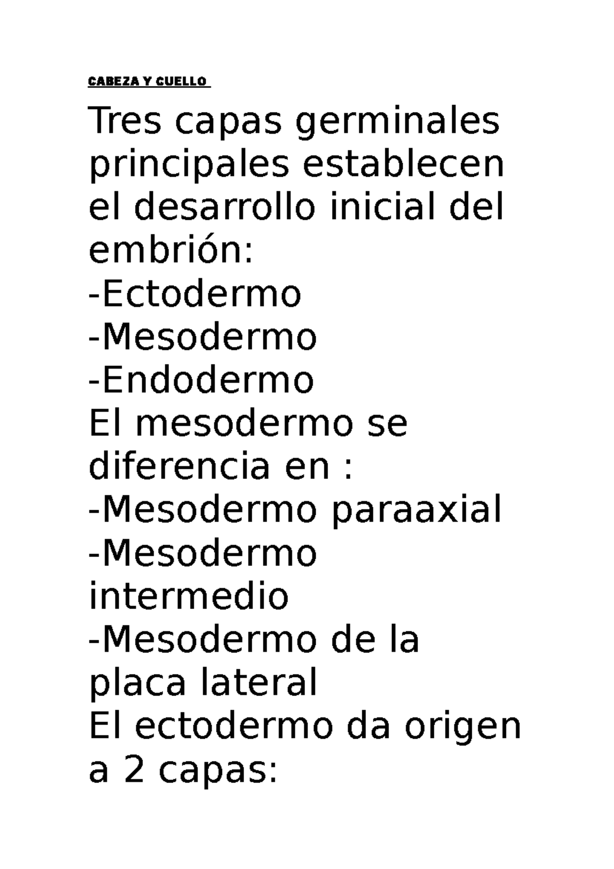 Cabeza Y Cuello - Lagman embriologia medica - CABEZA Y CUELLO Tres ...