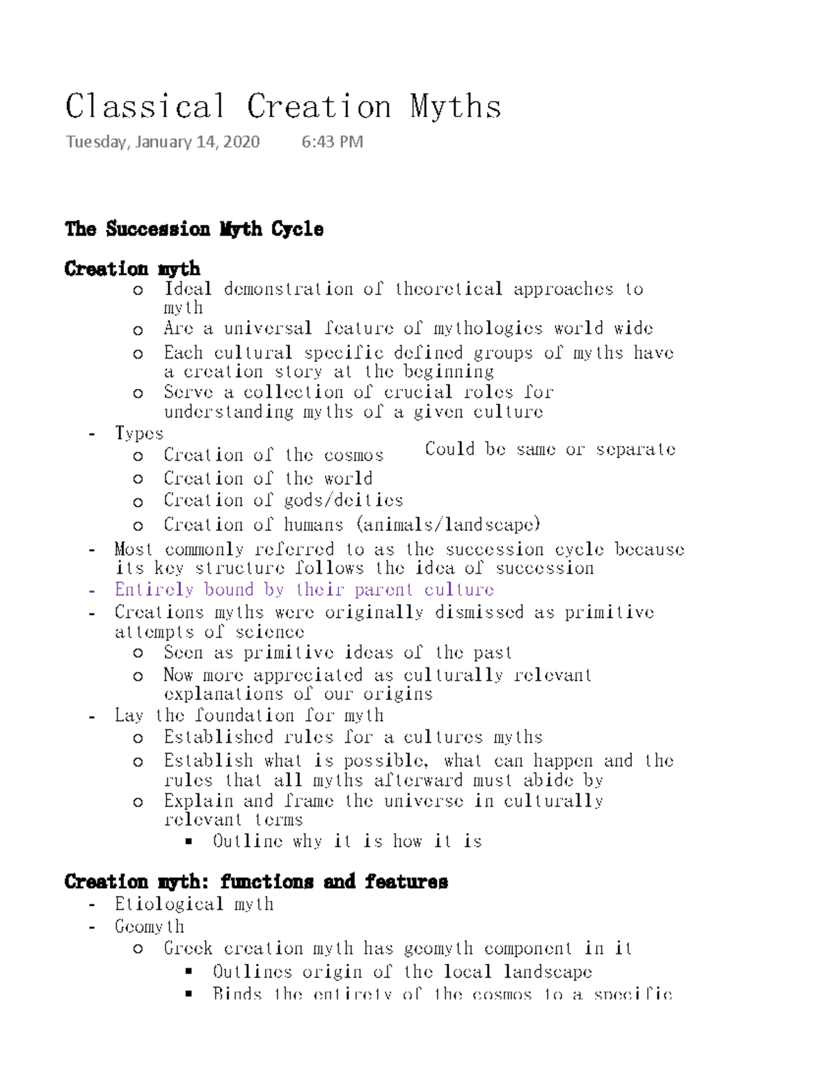 Classical Creation Myths - The Succession Myth Cycle Creation myth ...