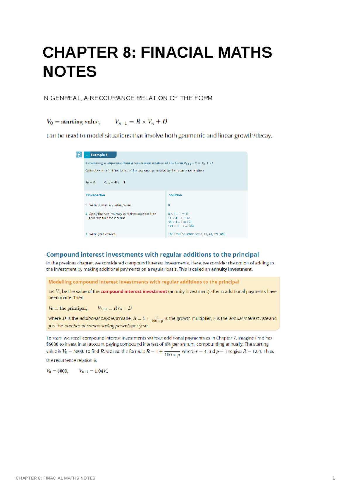 Chapter 8 Finacial Maths Notes e875f4a5955f4ed4becedcbbcac 6c40d ...