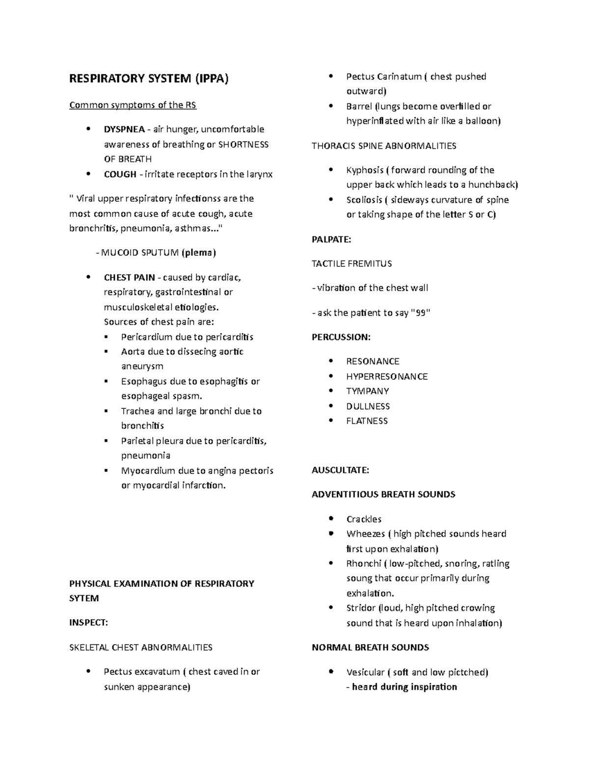 Respiratory SYS-WPS Office - RESPIRATORY SYSTEM (IPPA) Common symptoms ...