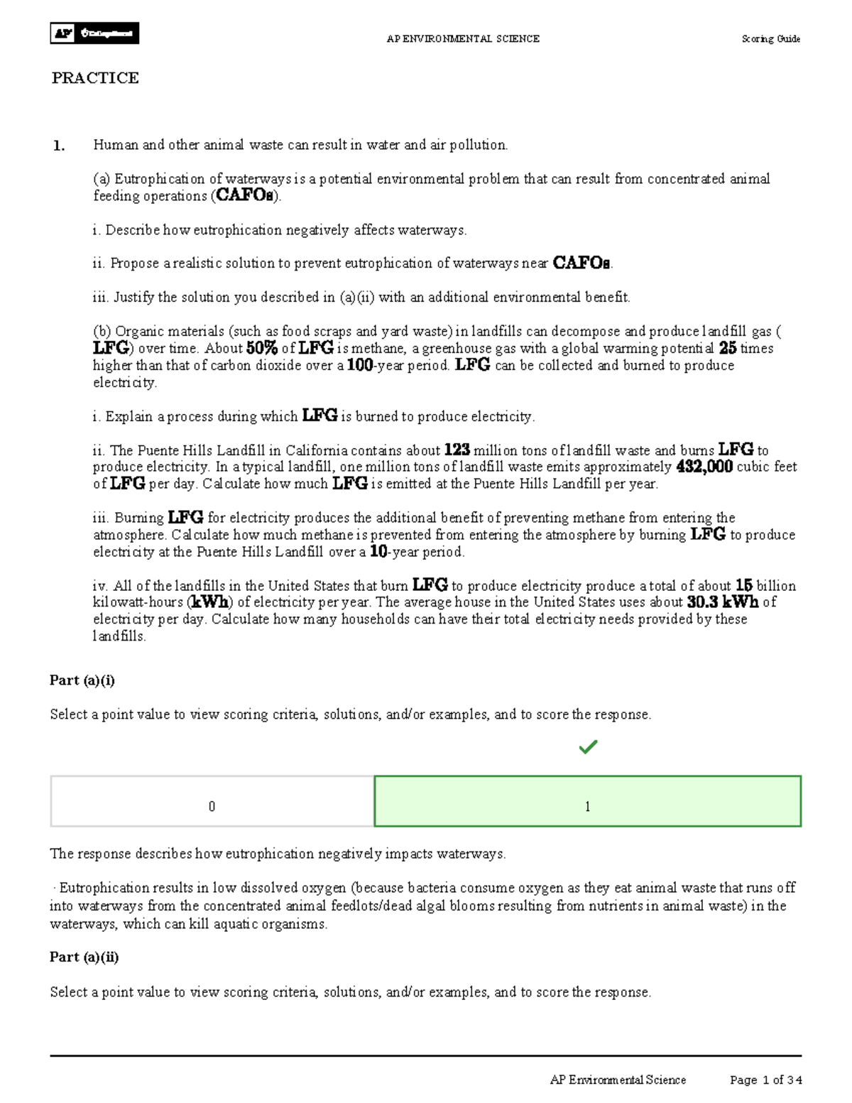 AP key - key - Human and other animal waste can result in water and air ...