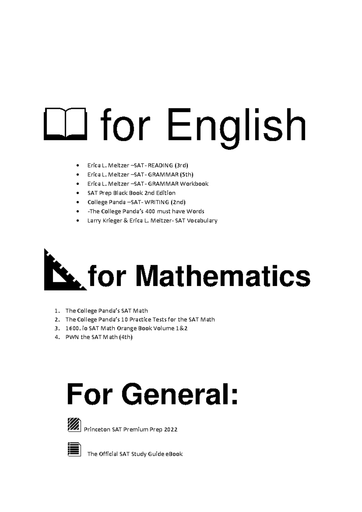 SAT Study Guide - 📖 for English Erica L. Meltzer – SAT- READING (3rd ...