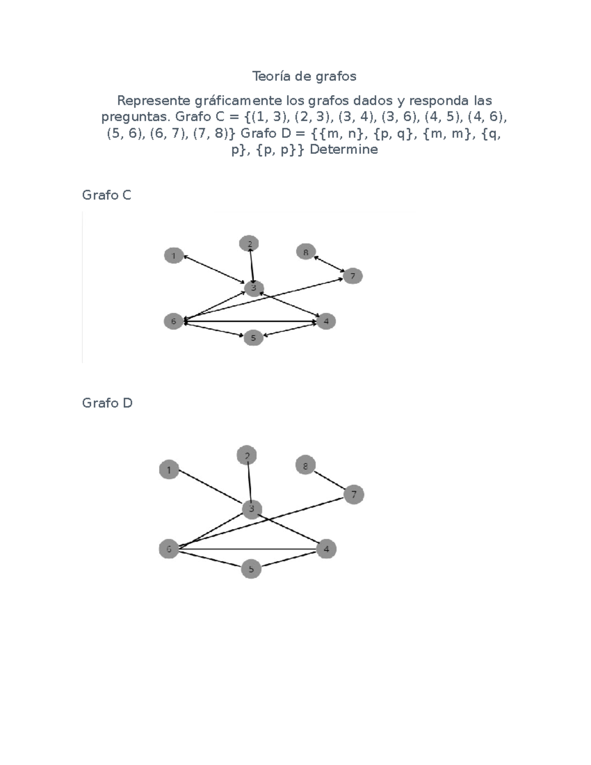 Teoría de grafos - solo apuntes - Matemáticas discretas - Teoría de ...