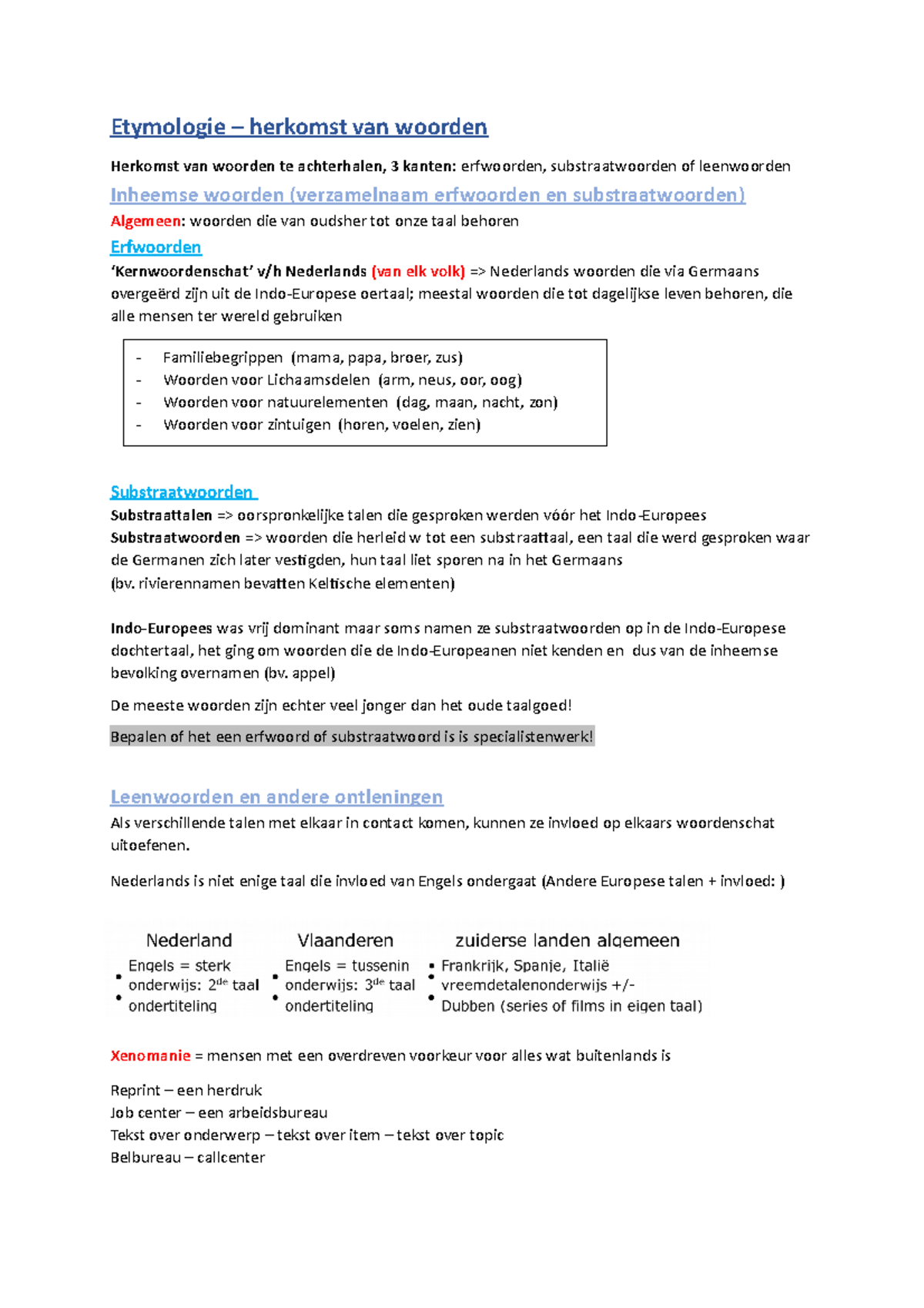 etymologie-herkomst-van-woorden-nederlands-studocu