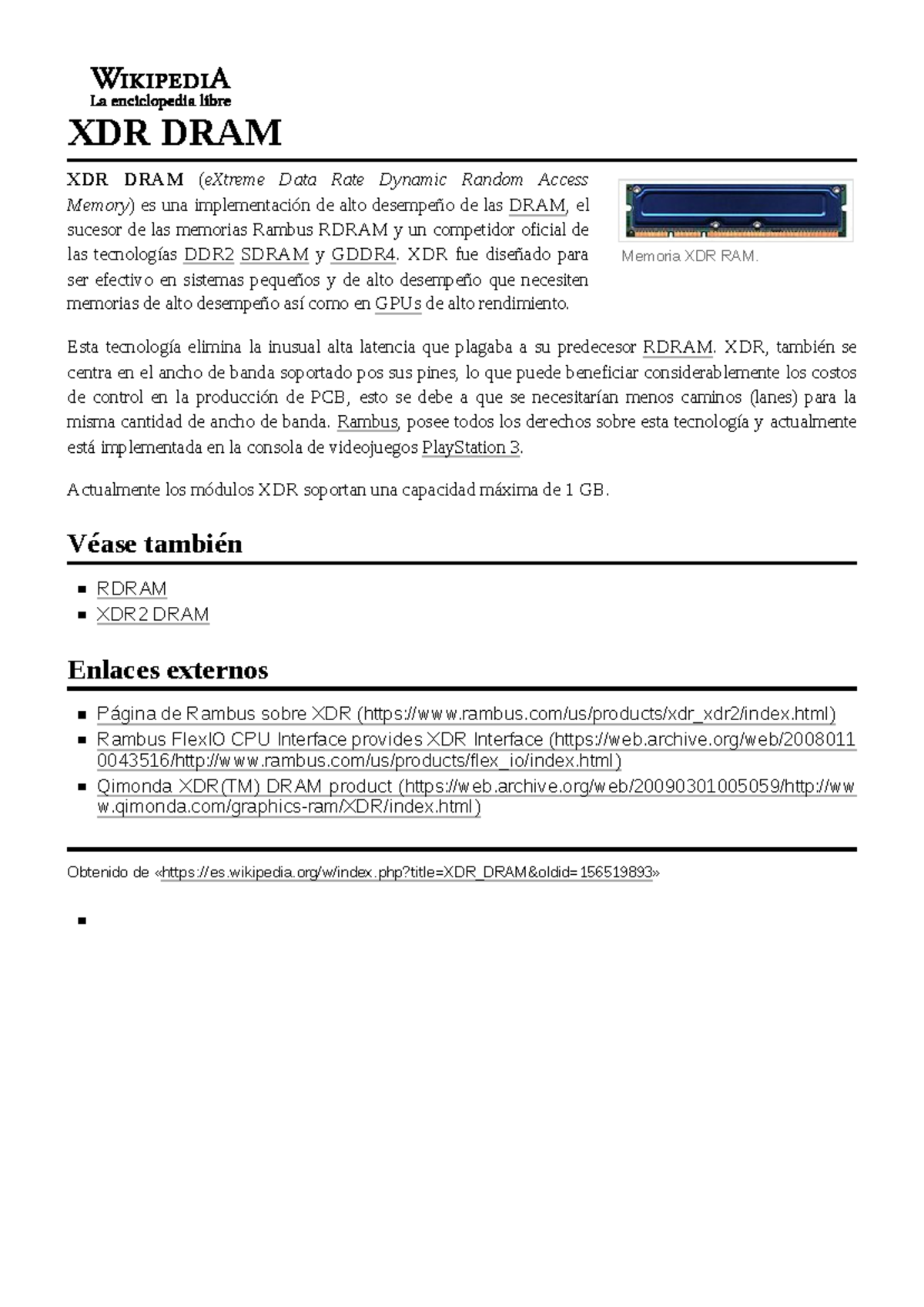 XDR DRAM - Tema de perifericos - Memoria XDR RAM. XDR DRAM XDR DRAM ...