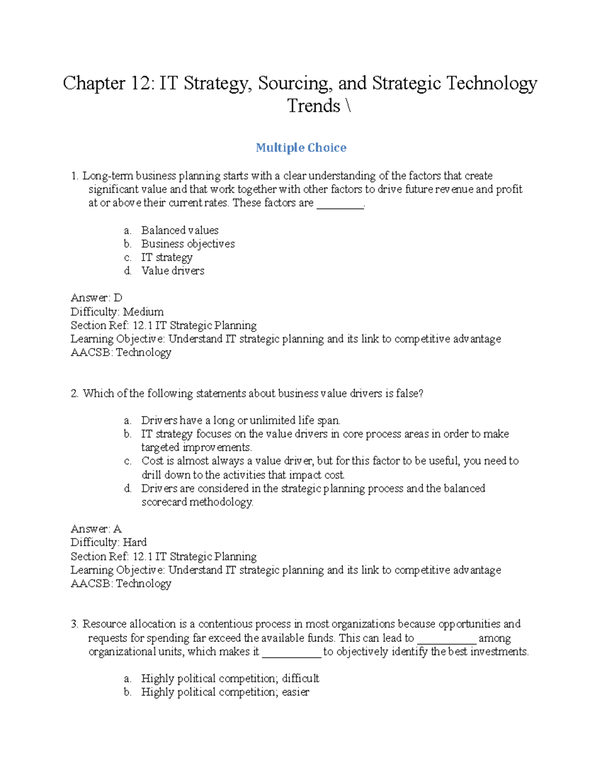 Ch12 - Tutorial - AccountingTheory - USP - Studocu