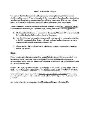 Handout Module 2 - Module 2. CONSUMPTION & POST-CONSUMPTION I ...