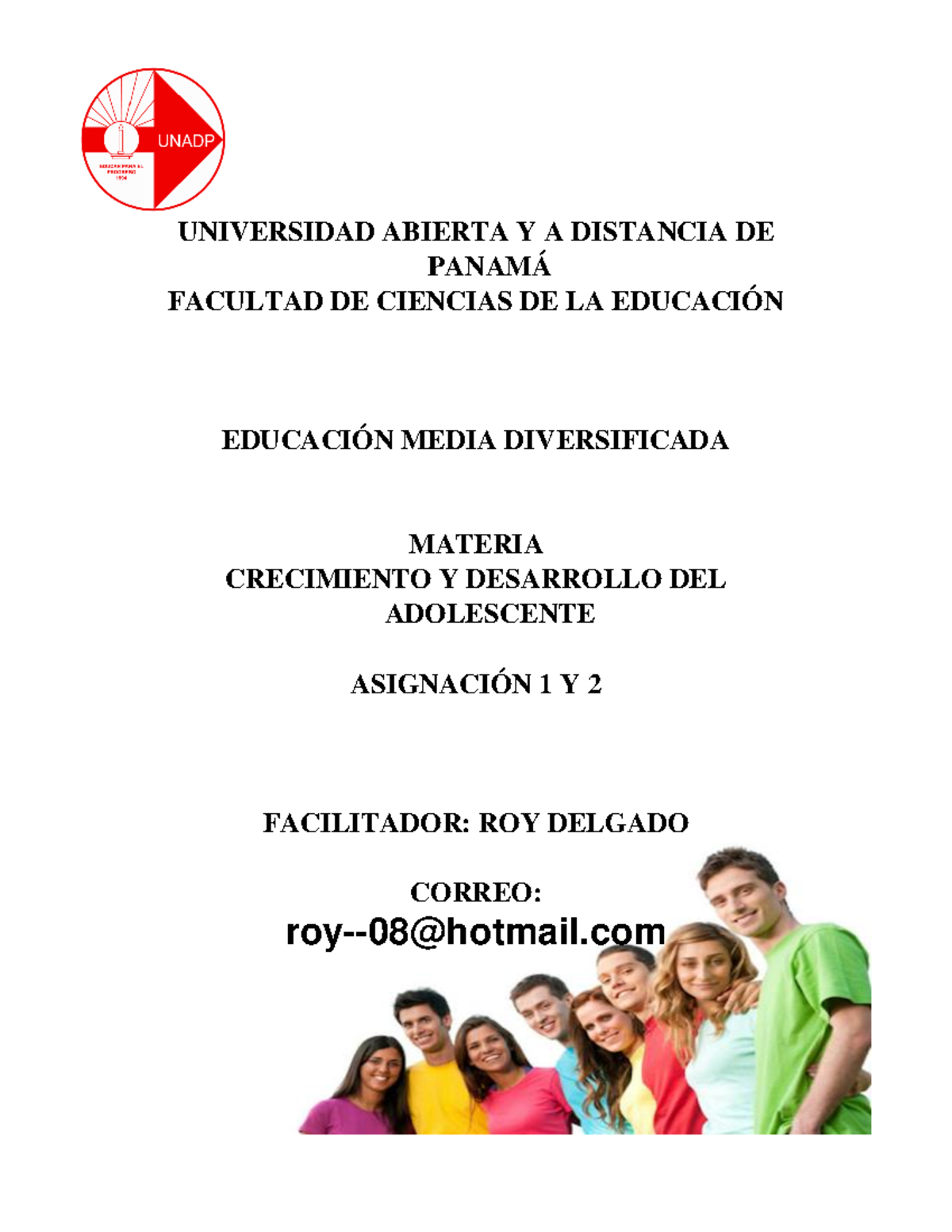 Asignación 1 y 2 - Crecmiento Y Desarrollo - Diversificada Unadp 2022 ...