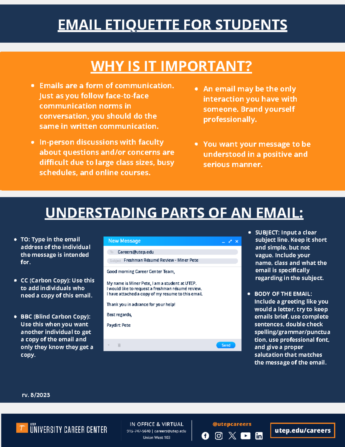 Email Etiquette - notes - EMAIL ETIQUETTE FOR STUDENTS WHY IS IT ...