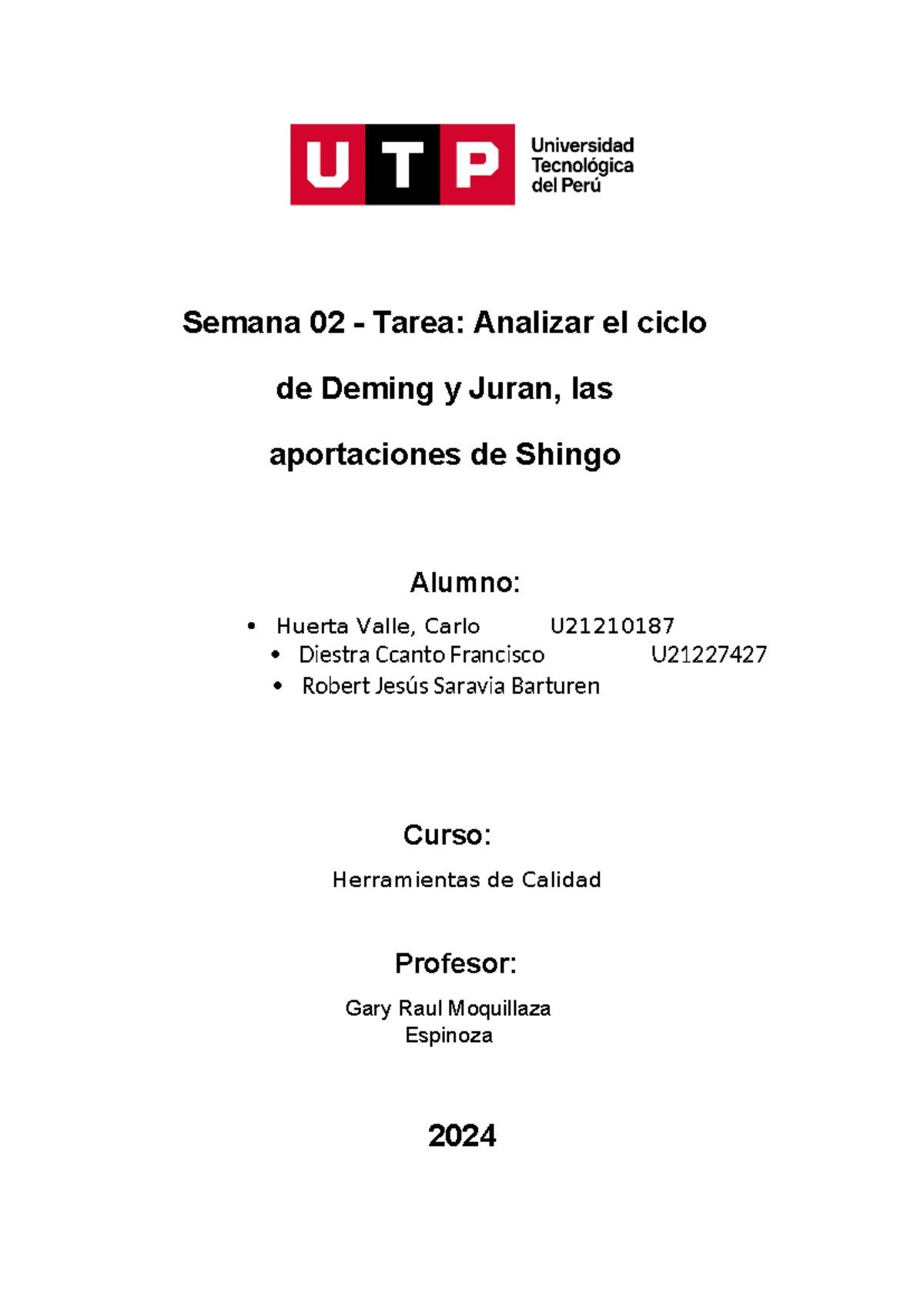 Deming y Juran, las aportaciones de Shingo - Semana 02 - Tarea ...