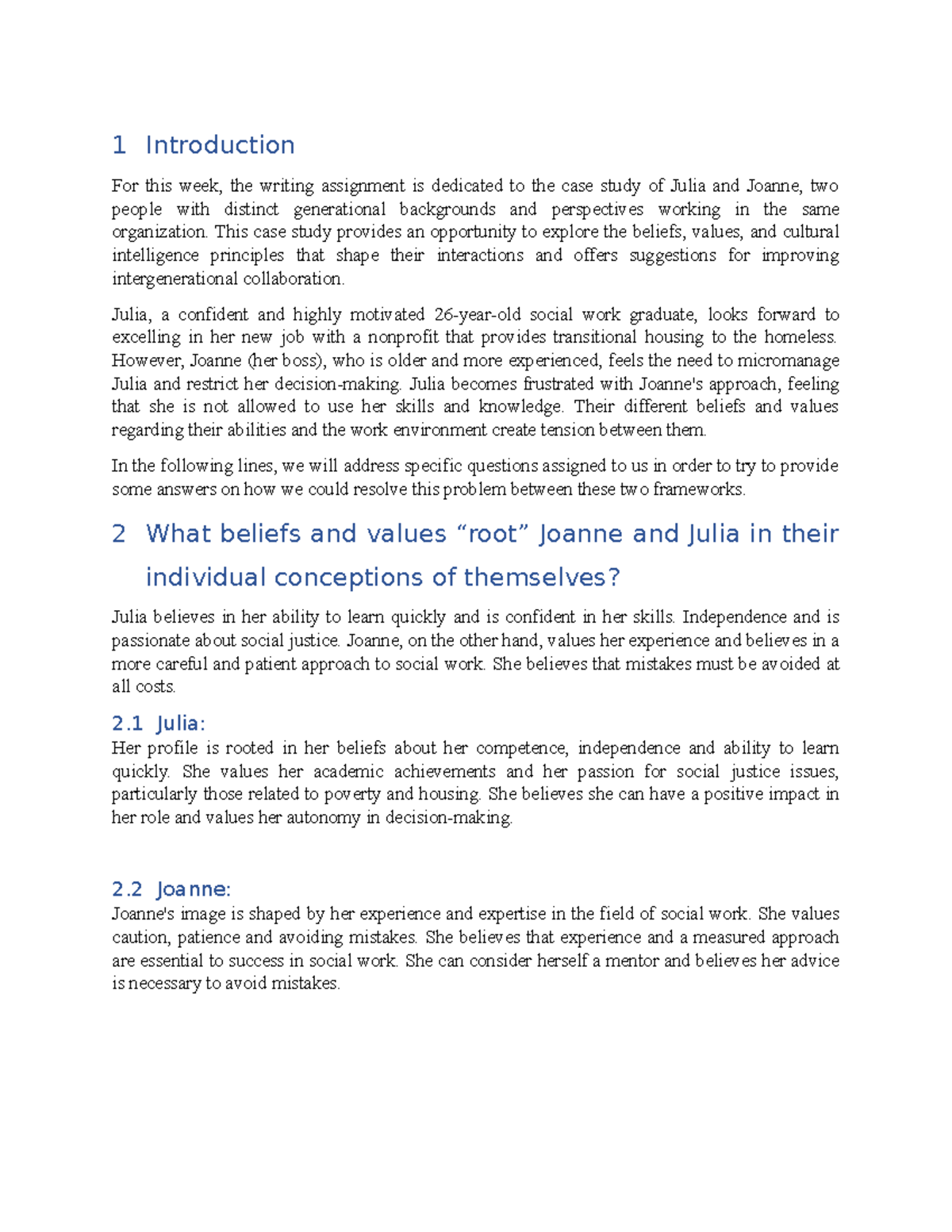 Written assignment - 1 Introduction For this week, the writing ...