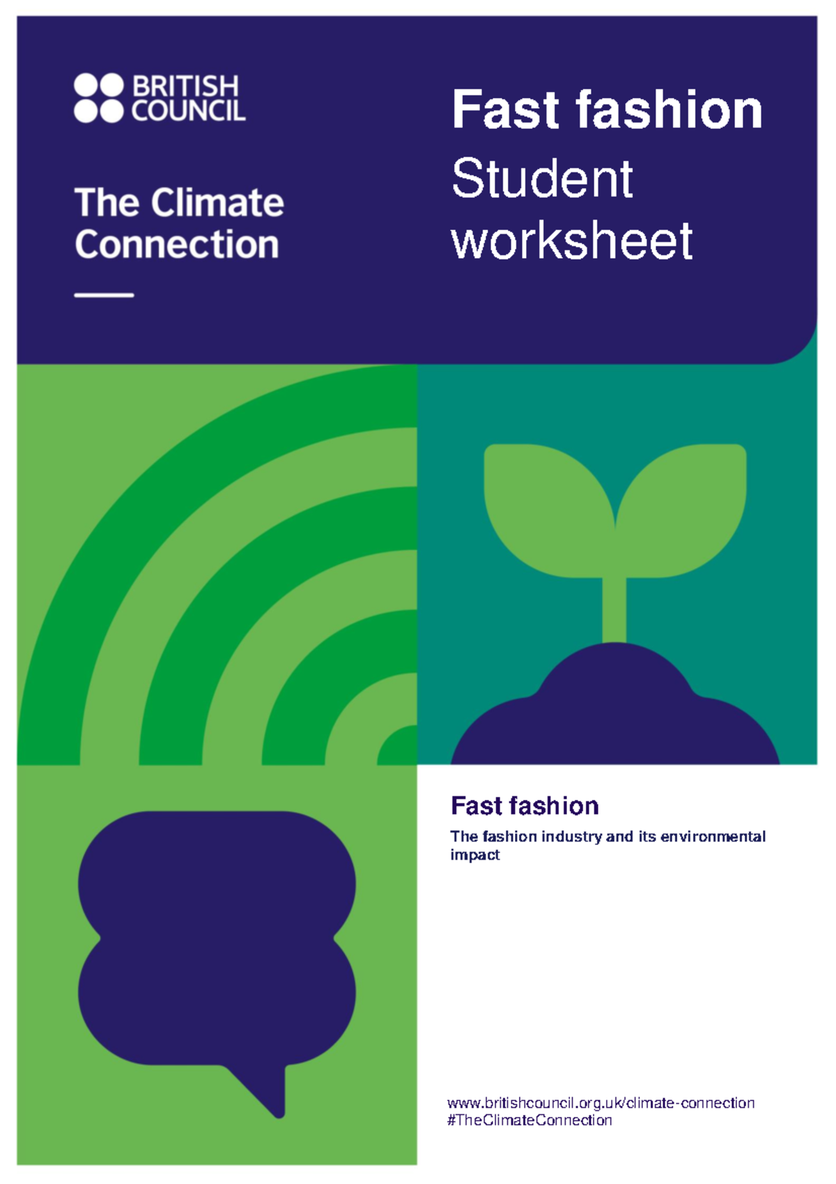 Fast fashion student worksheet F2F - britishcouncil.org/climate ...