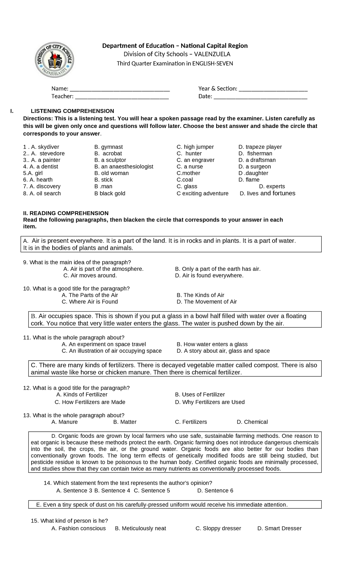 3rd-quarter-test-grade-7 convert compress - Department of Education ...