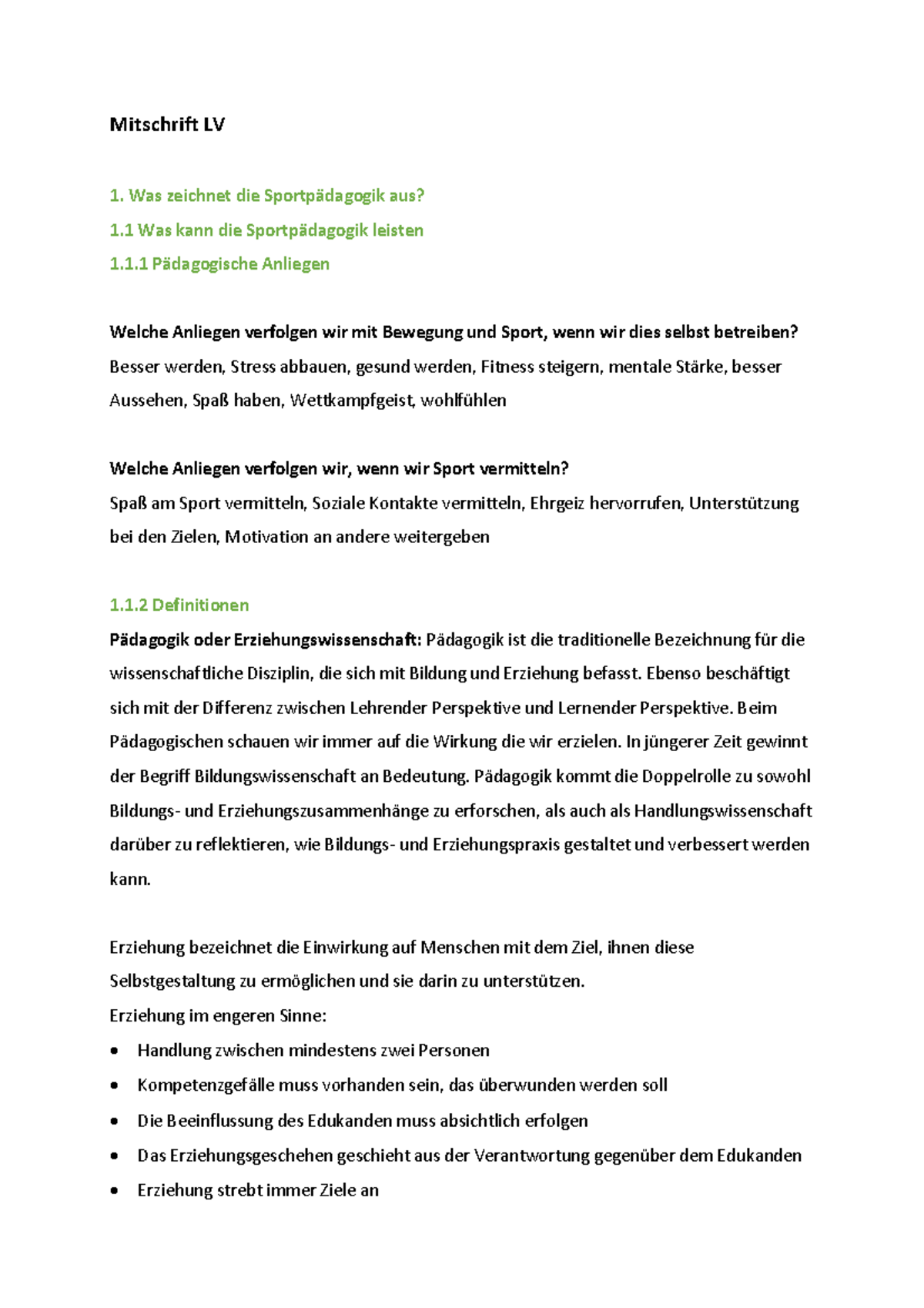 Mitschrift 1. LV - Warning: TT: undefined function: 32 Mitschrift LV Was zeichnet die ...