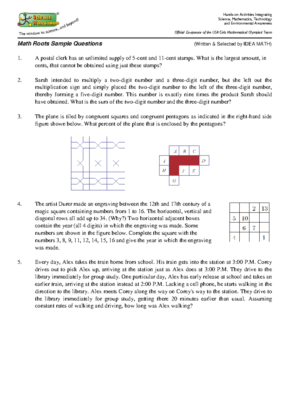 292211276 Math Roots Samples - Hands-on Activities Integrating Science ...