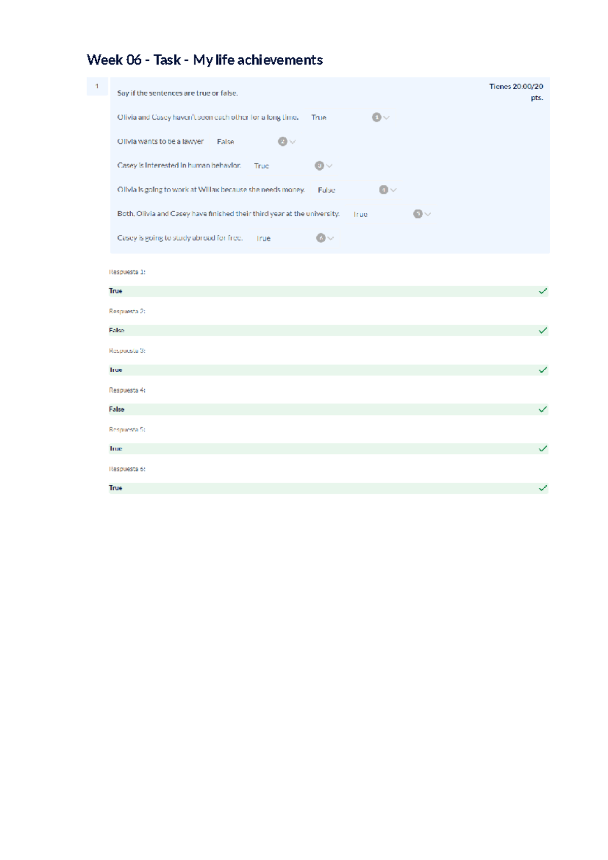 Week 06 -Task -My life achievements - ingles IV - Week 06 - Task - My life achievements - Studocu