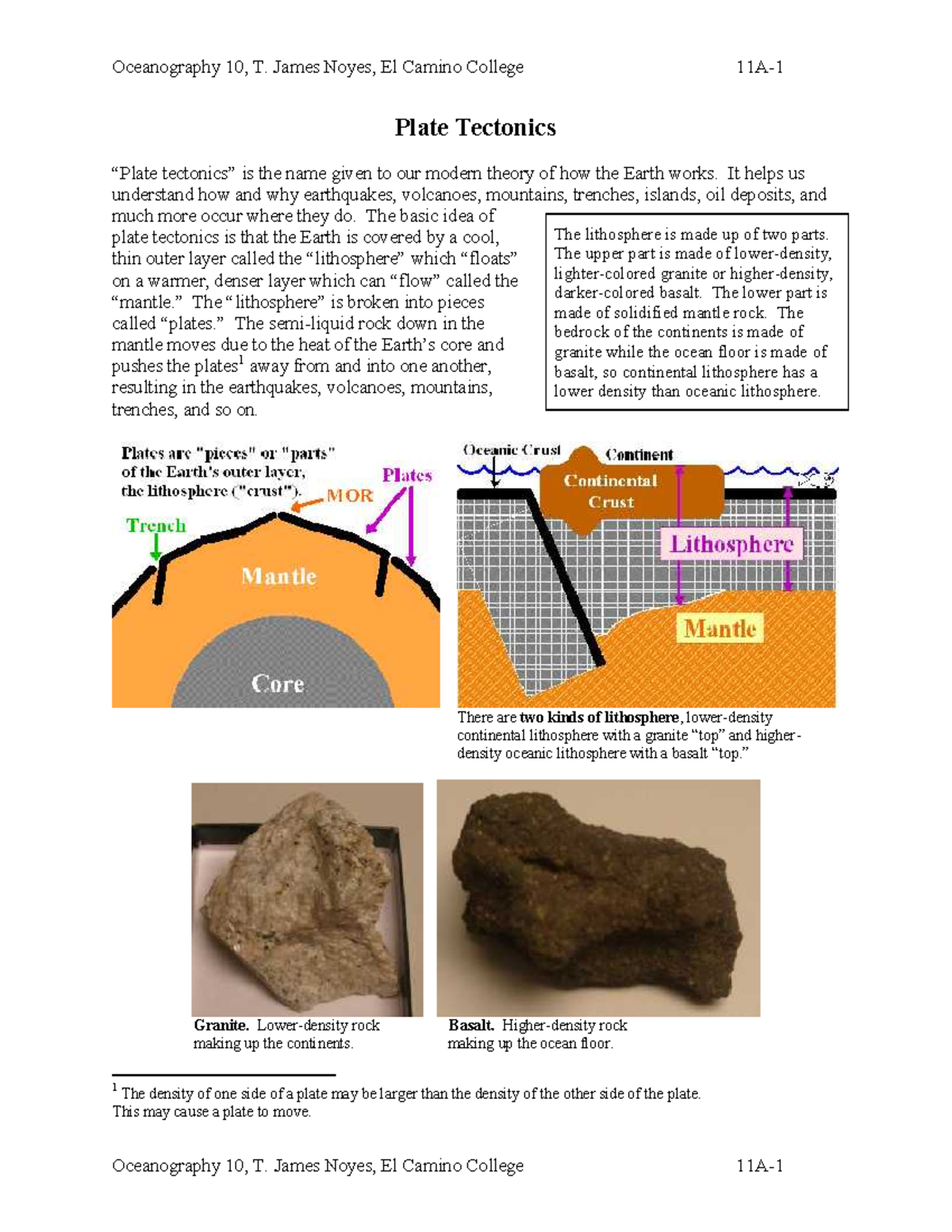 11AR - Miscellaneous topic are available - Plate Tectonics “Plate ...