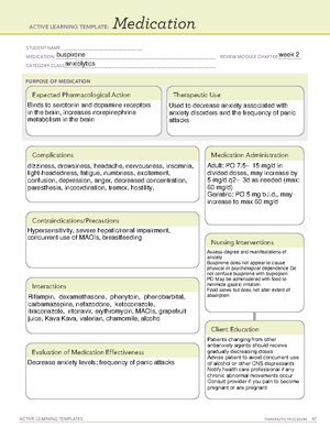Progesterone - ACTIVE LEARNING TEMPLATES THERAPEUTIC PROCEDURE A ...