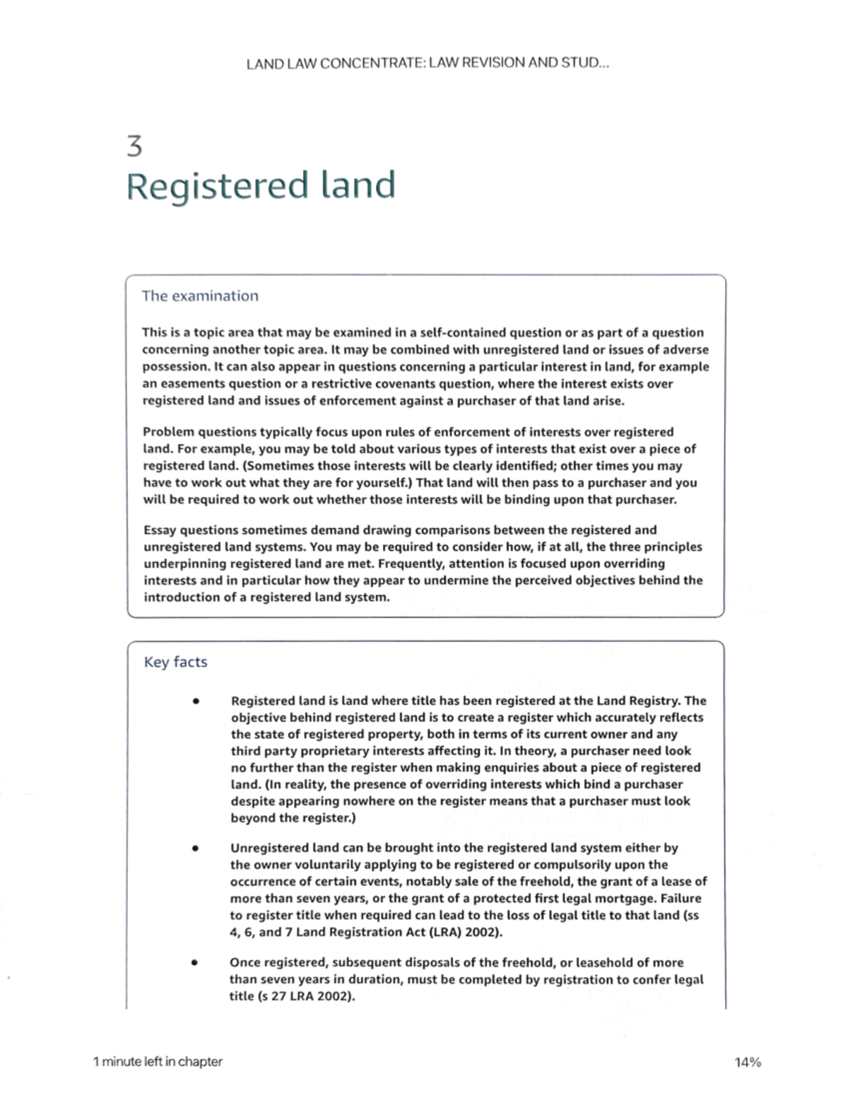 Registered Land 2 - Coperate law - Studocu