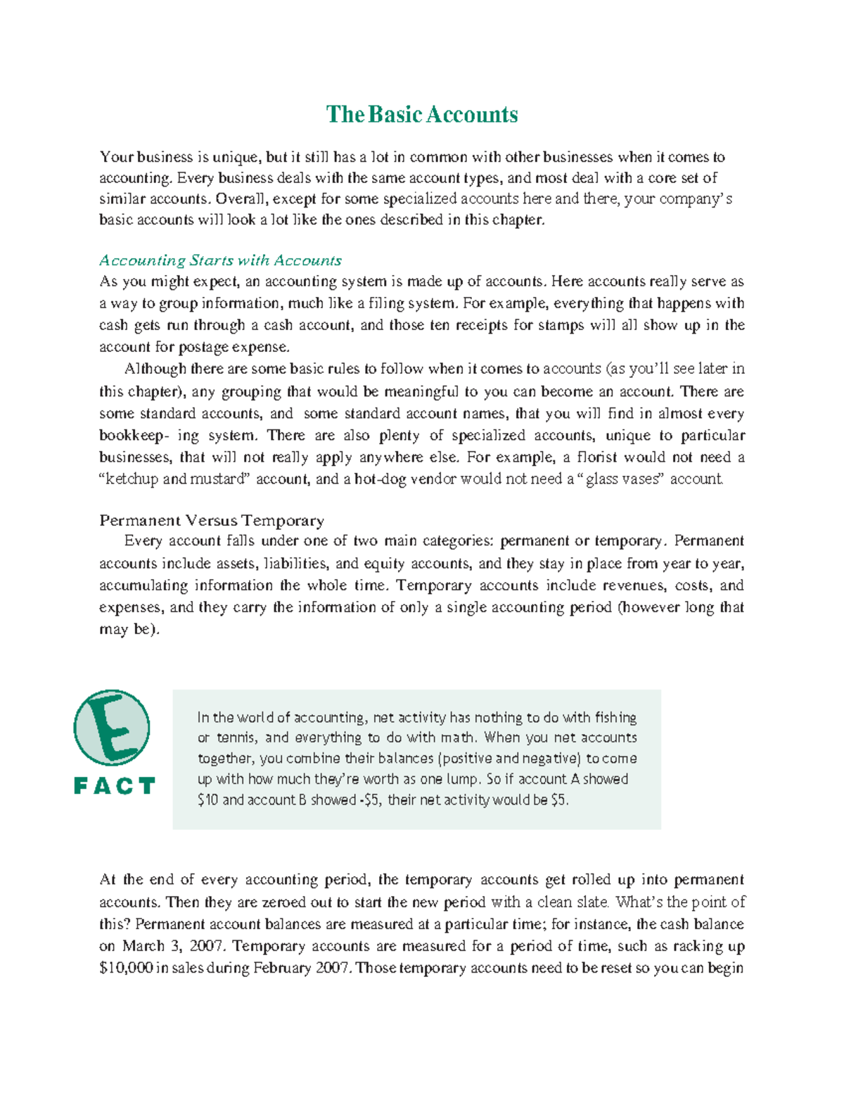 The Basic Accounts- Accounting Starts with Accounts - The Basic ...