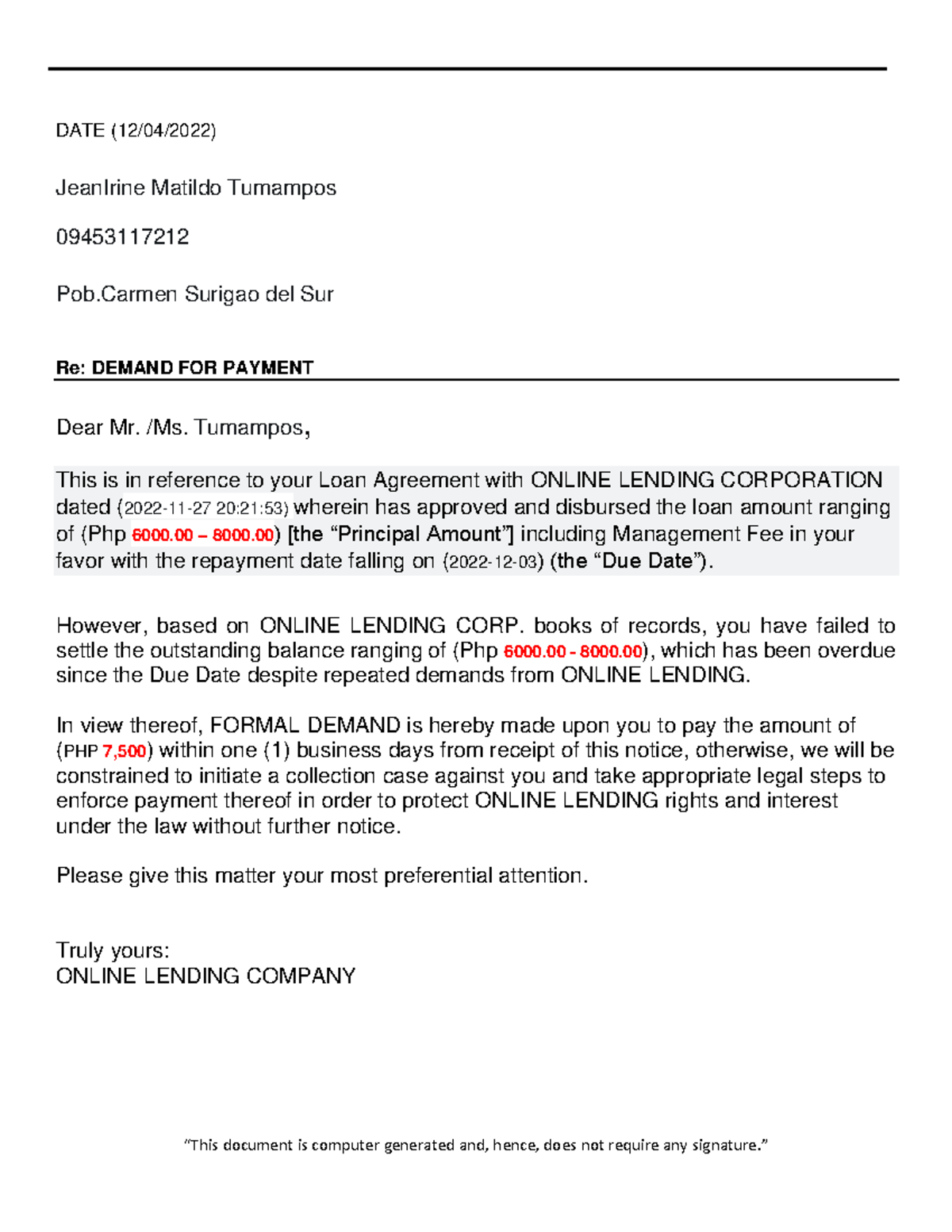 Inbound 5149255161128960849 - “This document is computer generated and ...