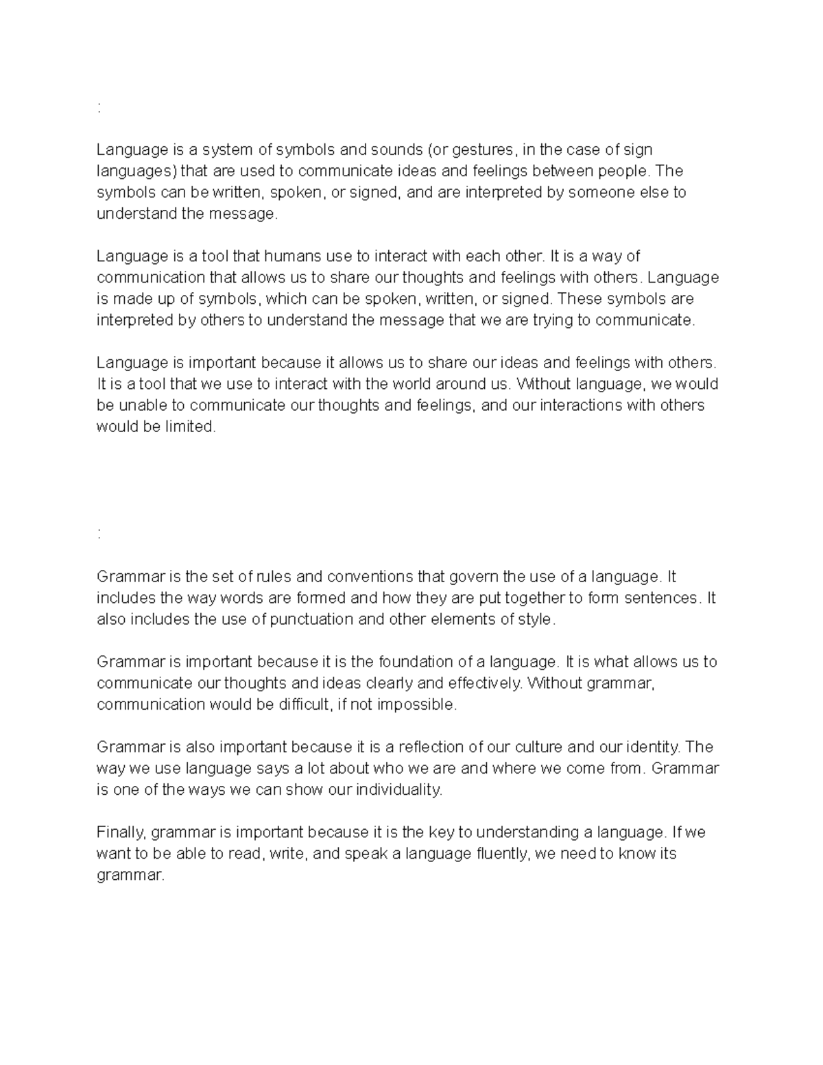 SPHSC303 course outline - : Language is a system of symbols and sounds ...