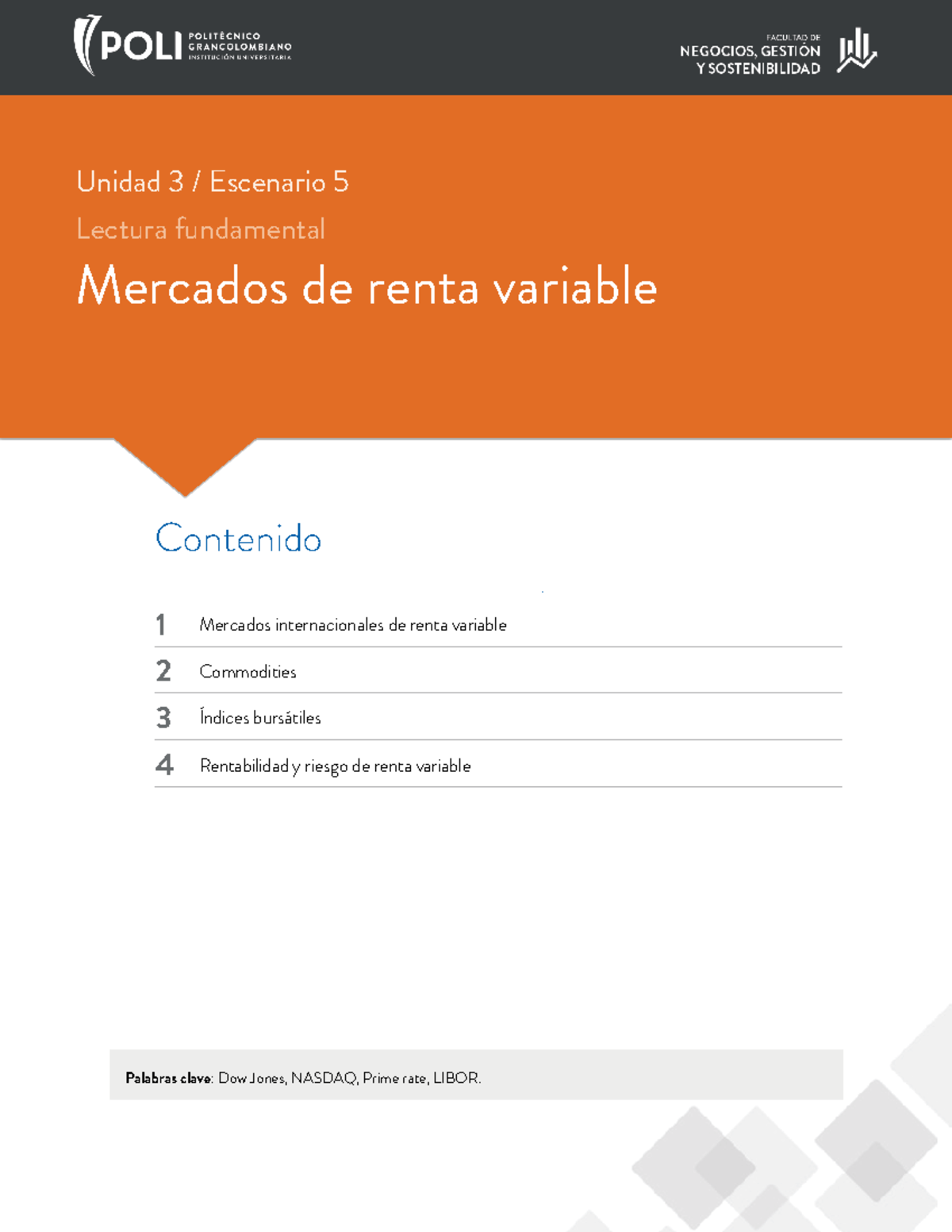 Lectura 20 fundamental 205 - Palabras clave: Dow Jones, NASDAQ, Prime rate, LIBOR. Contenido 1 2 ...