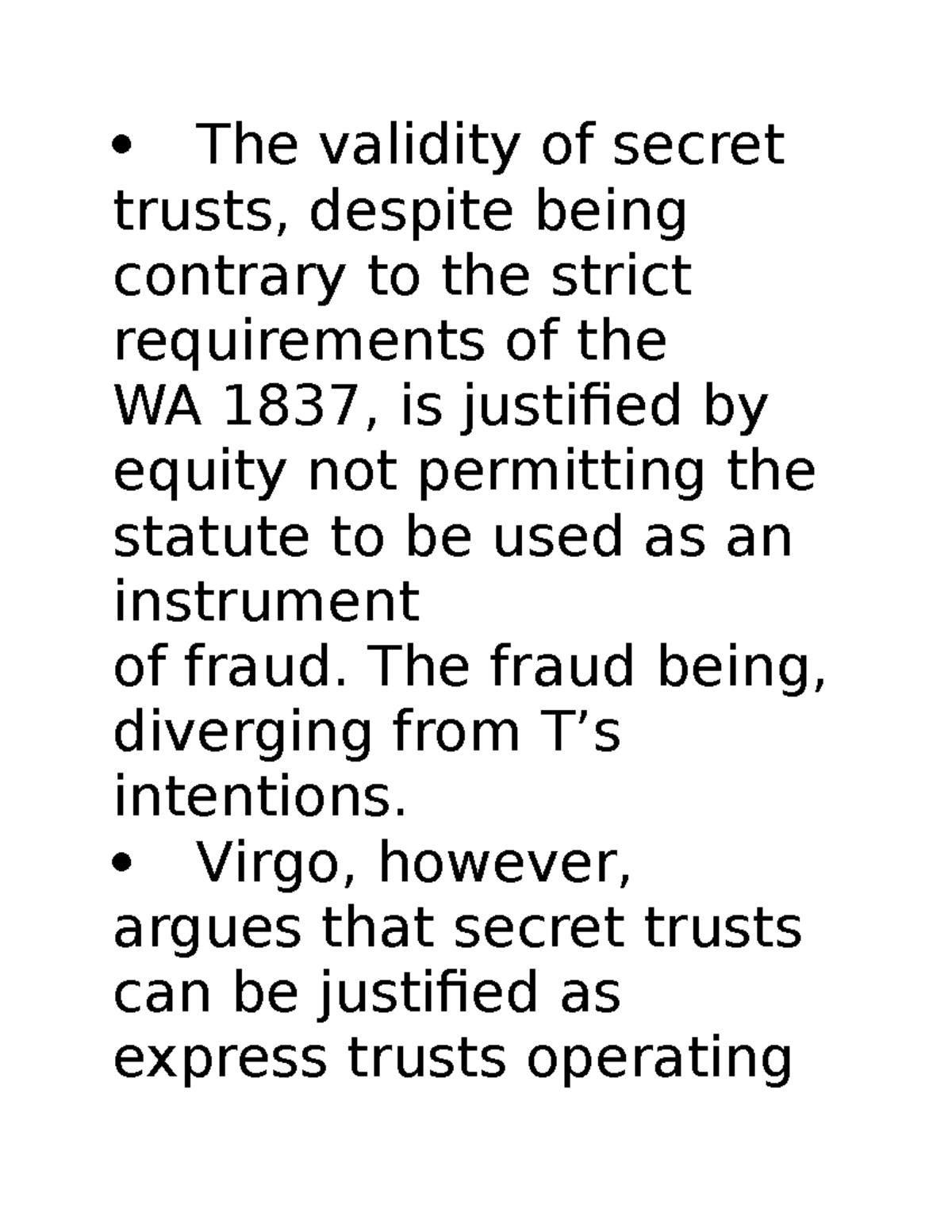 Secret Trust 1 - Grade: A - secret trust - JLC - Studocu