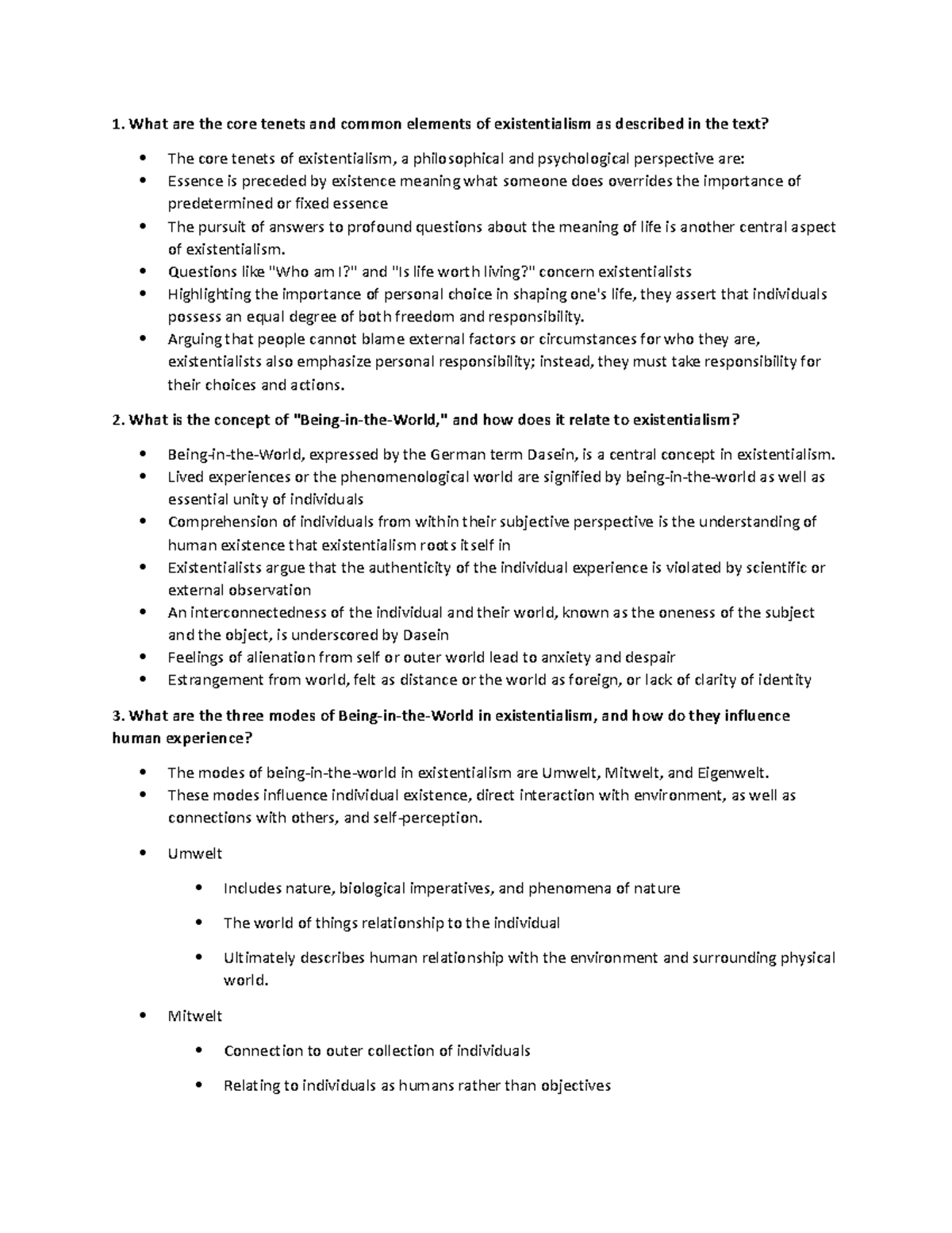 356 Ch 11 Upload - Chapter 11 - 1. What are the core tenets and common ...