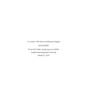 Module 4-1 - 1 Kevin Sprouse Southern New Hampshire University IT-260 Web-Oriented Services ...