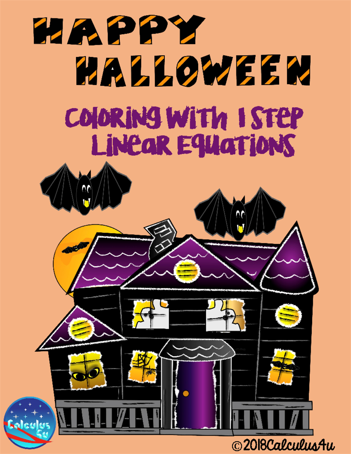 Halloween Coloringwith One Step Linear Equations-1 - Coloring With 1 ...