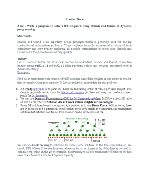 Practical No. 2 - Practical No. Aim:- Implement job sequencing with ...