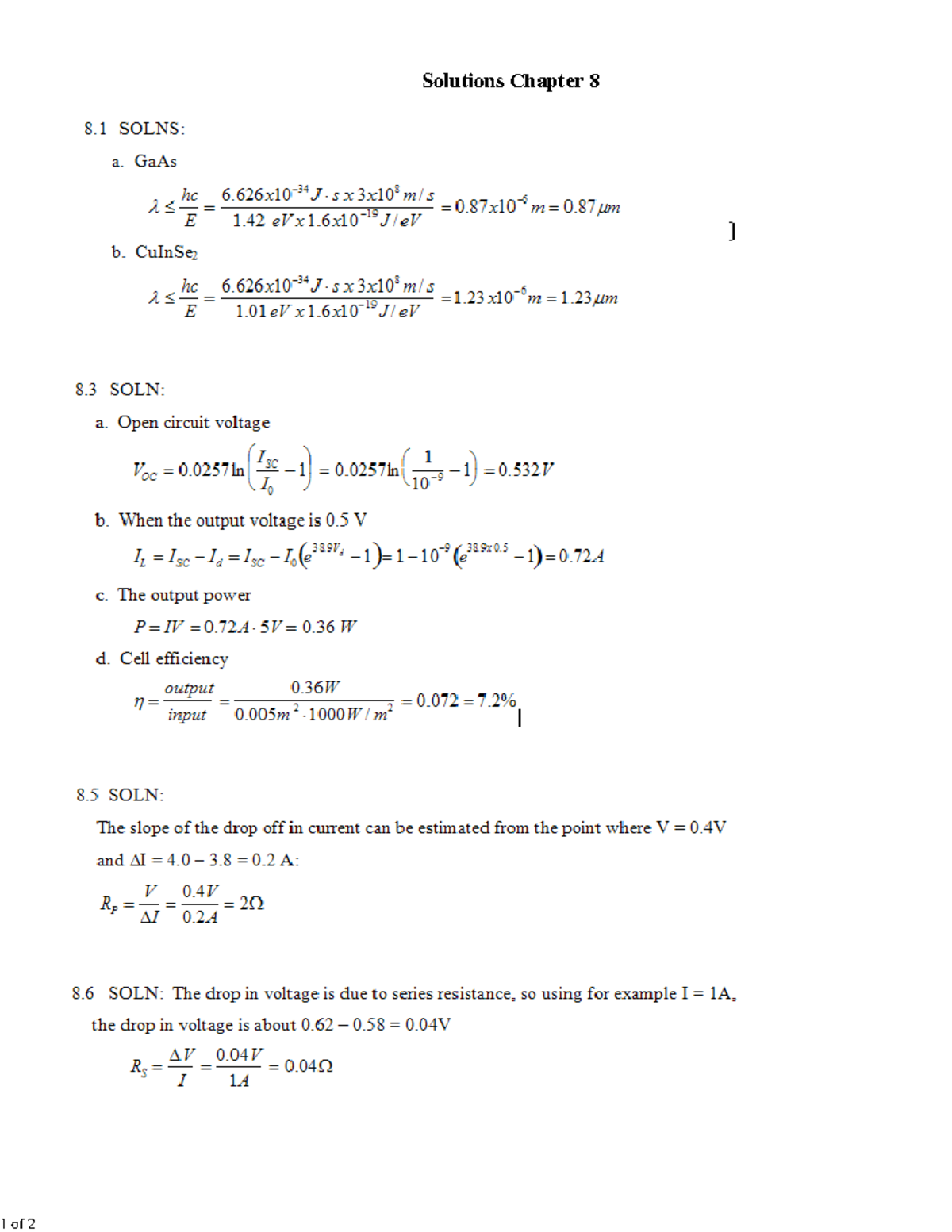Solutions Chapter-8 - solution chapter 8 - MTRM061 - 1 of 2 Solutions ...
