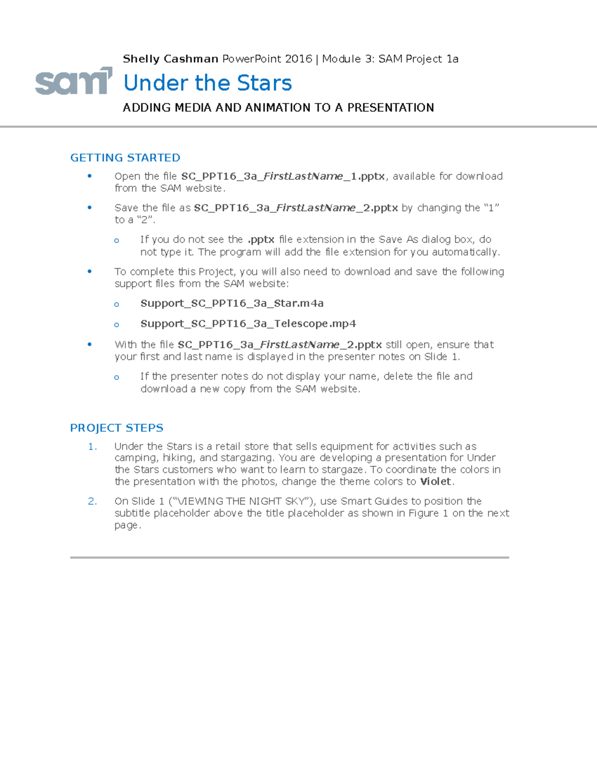Asm document how to used words 2016 - Under the Stars ADDING MEDIA AND ...