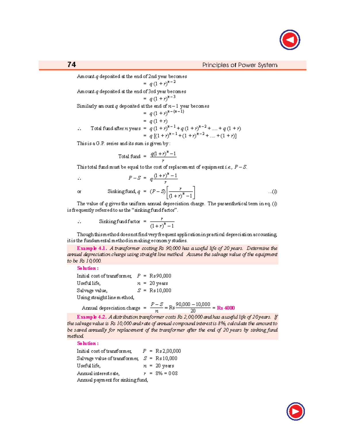 Principles of power system - 74 Principles of Power System Amount q ...