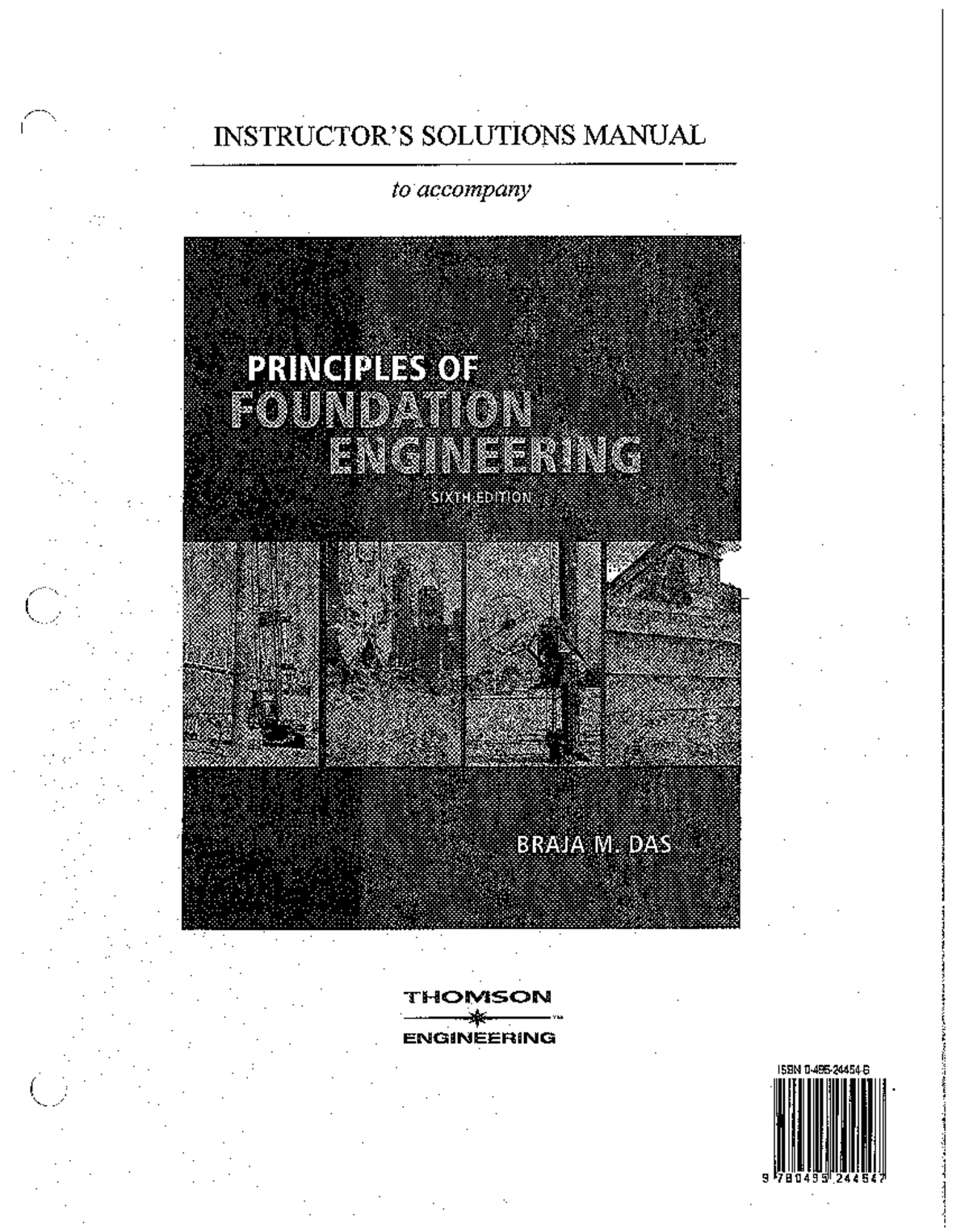 Principles of Foundation Engineering. Solution Manual ( PDFDrive ...