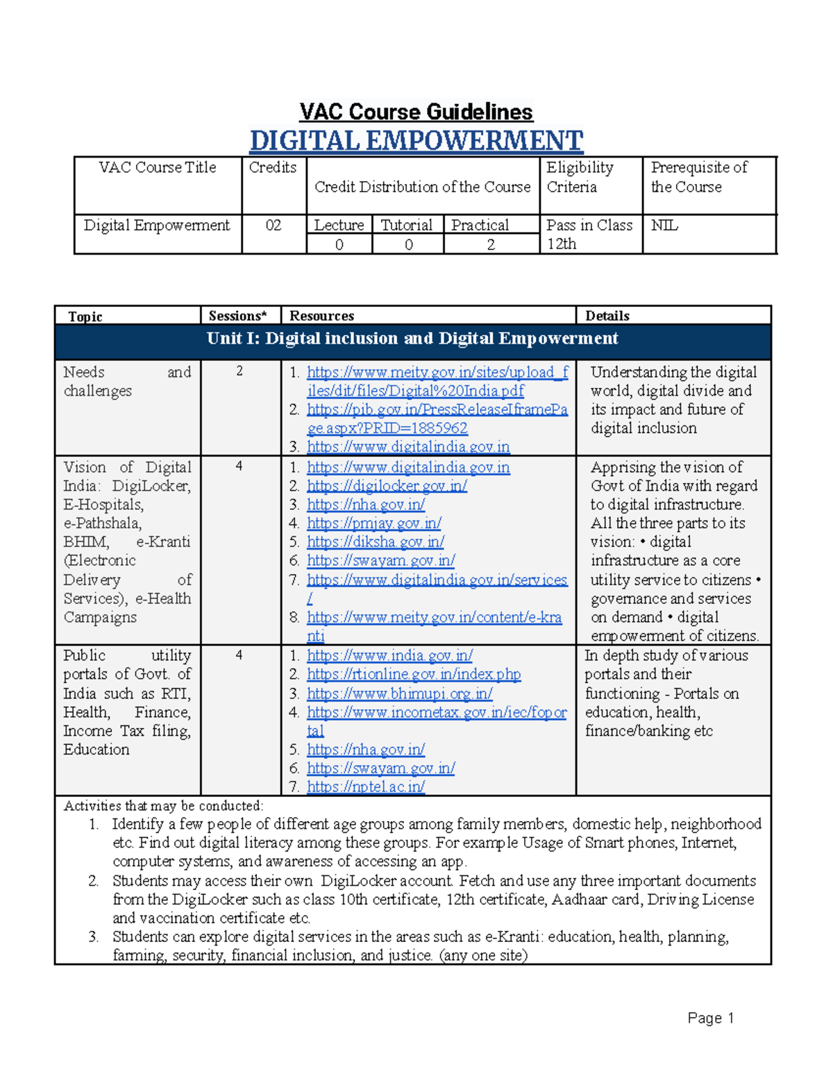Final-2024-VAC Guidelines Digital Empowerment - VAC Course Guidelines DIGITAL EMPOWERMENT Topic ...