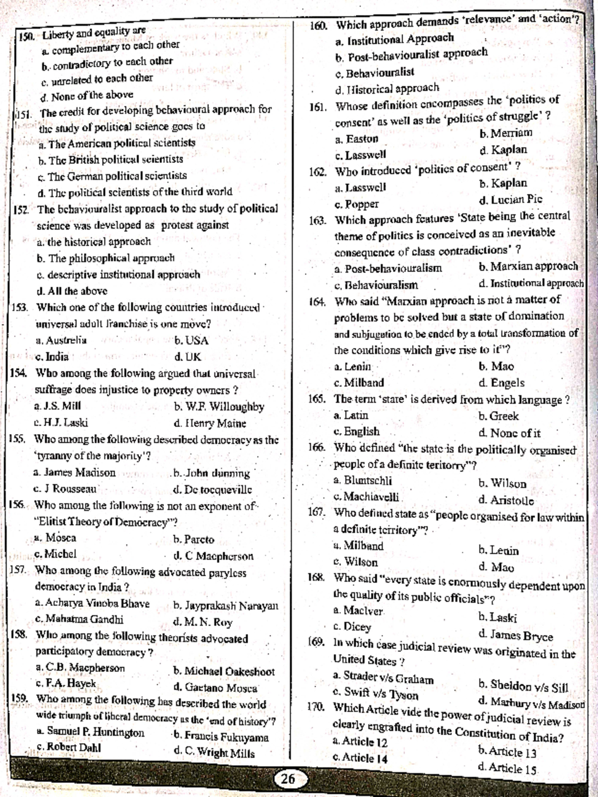 Political theory - Political Science - Studocu