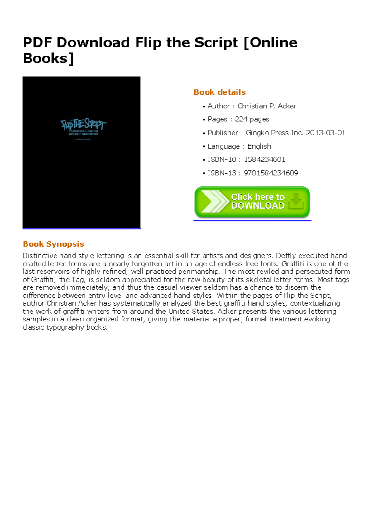 Flip-the-Script - flip the script - PDF Download Flip the Script ...