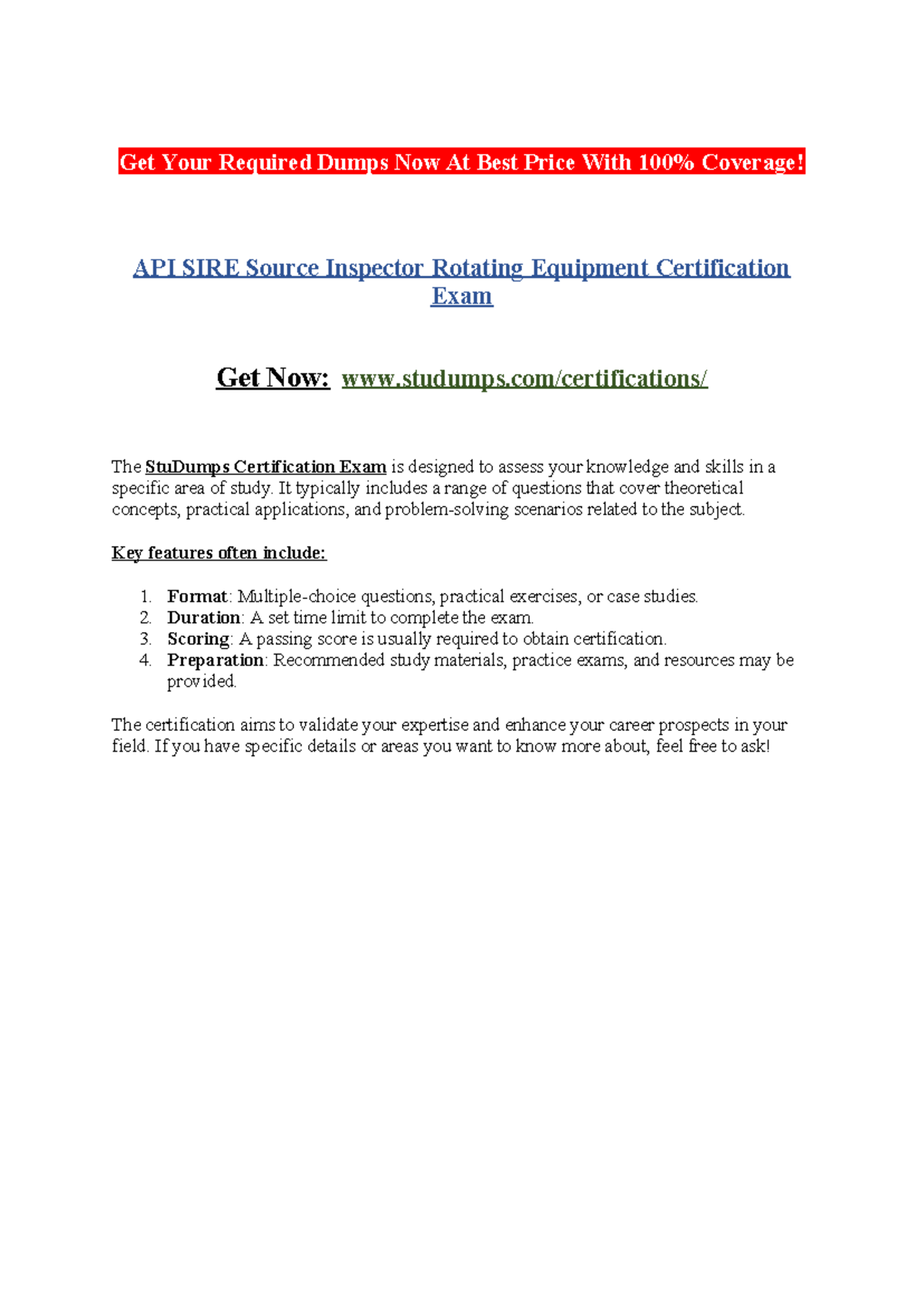 API SIRE Source Inspector Rotating Equipment Certification Exam - Get ...