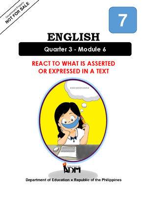 English-MELCs - MELCS for ENGLISH grade 7 to 10 - GRADE LEVEL: Grade 1 ...