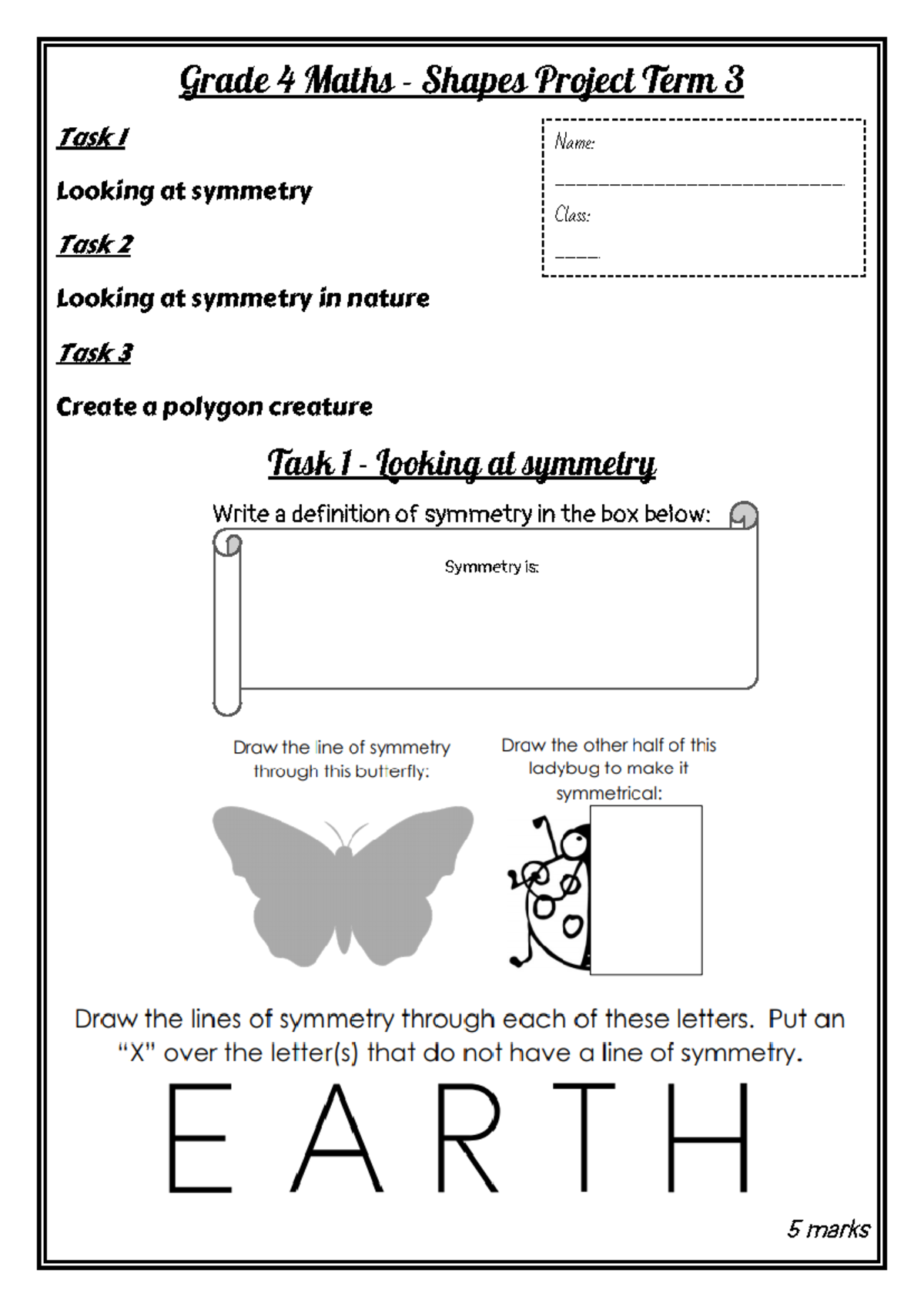 Grade 4 project Term 3 - Summary Urban planning and design - Grade 4 ...