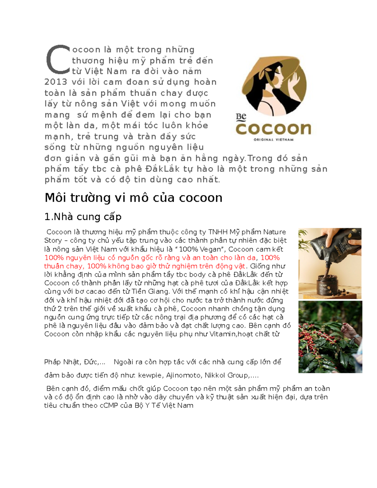 Cocoon tt - ocoon là một trong những thương hiệu mỹ phẩm trẻ đến từ ...