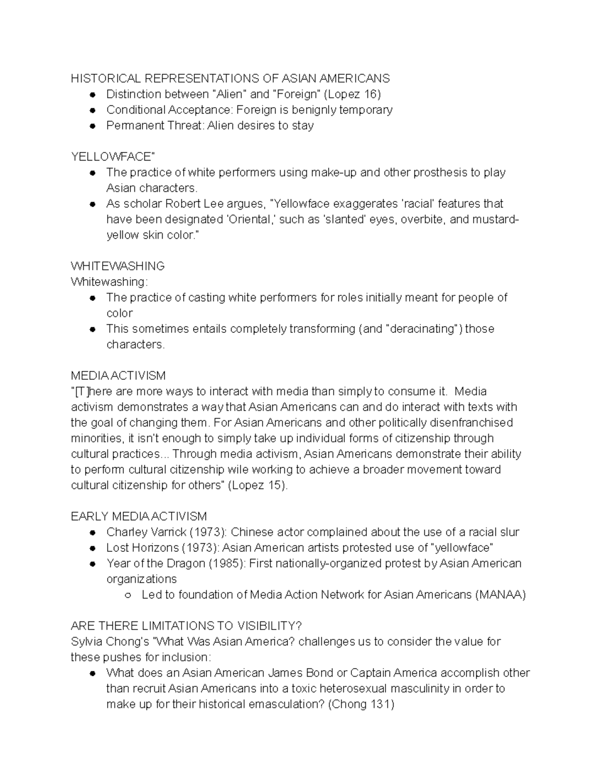 Class #22 asian americans in media - HISTORICAL REPRESENTATIONS OF ...