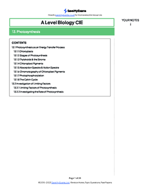 Coordination and response - biology - Studocu